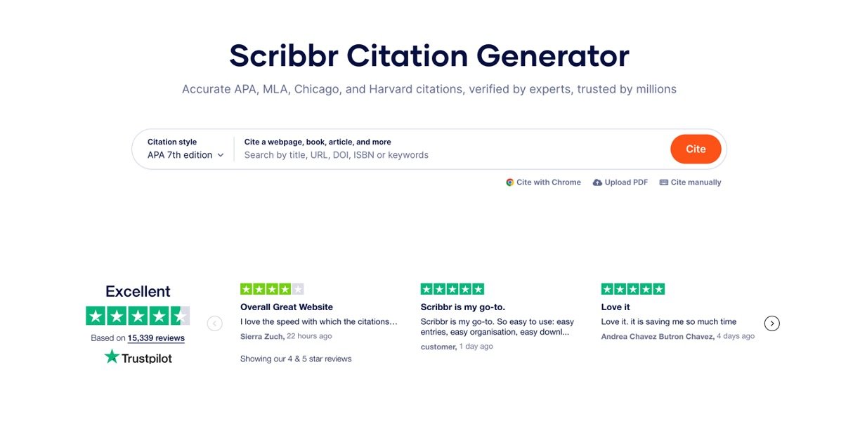 Scribbr Citation Generator: Reviews, Alternatives, Pricing, & Use Cases ...